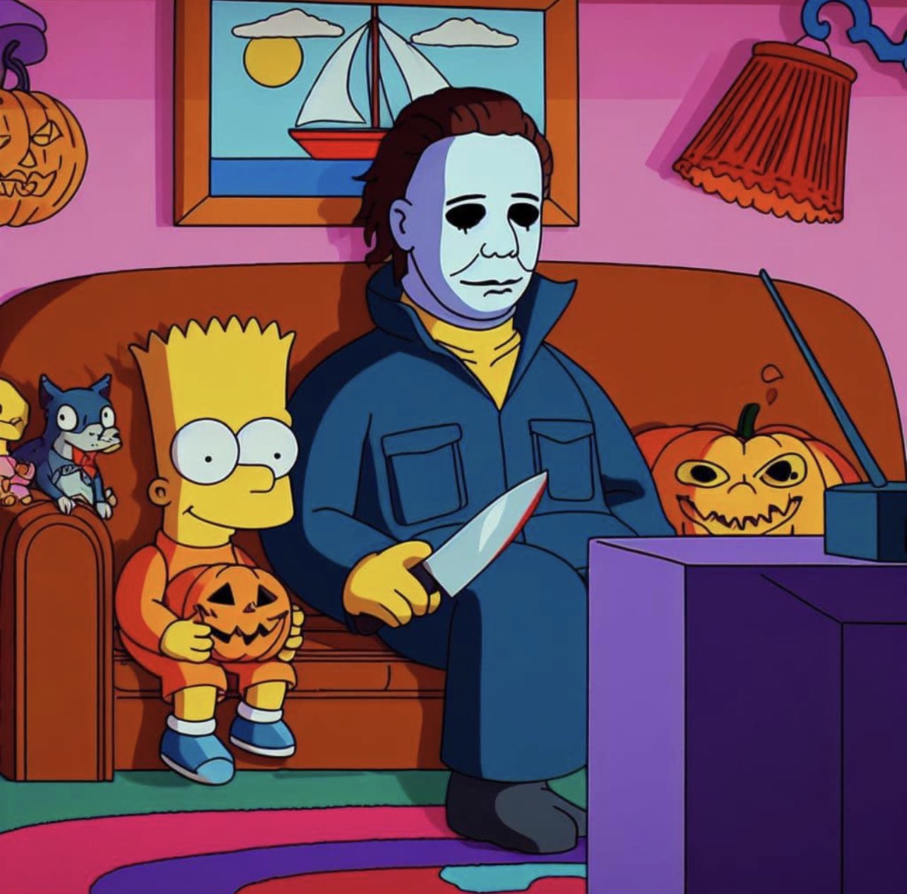 The Simpsons Halloween Wallpaper