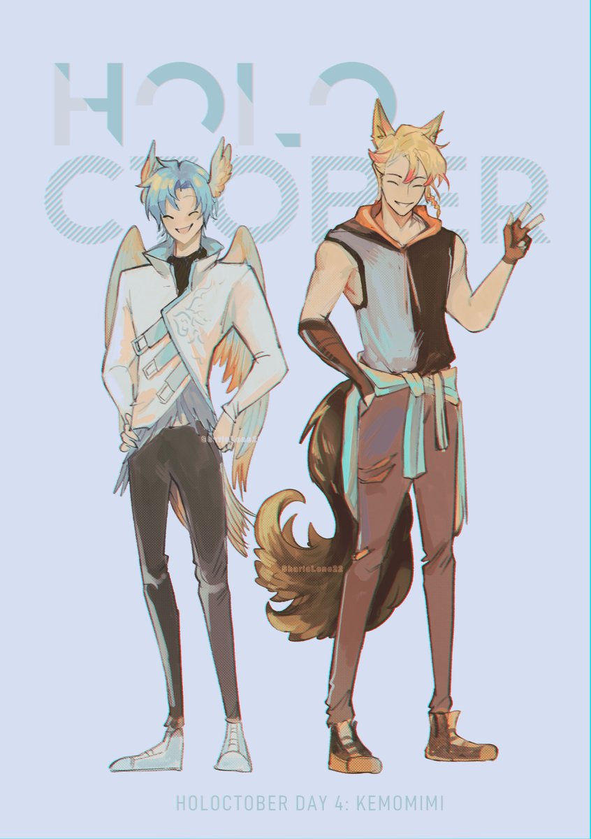 「Day 4: Kemomimi =w= sketchy style my bel」|HanHan🕊️⛓️||🧡||のイラスト