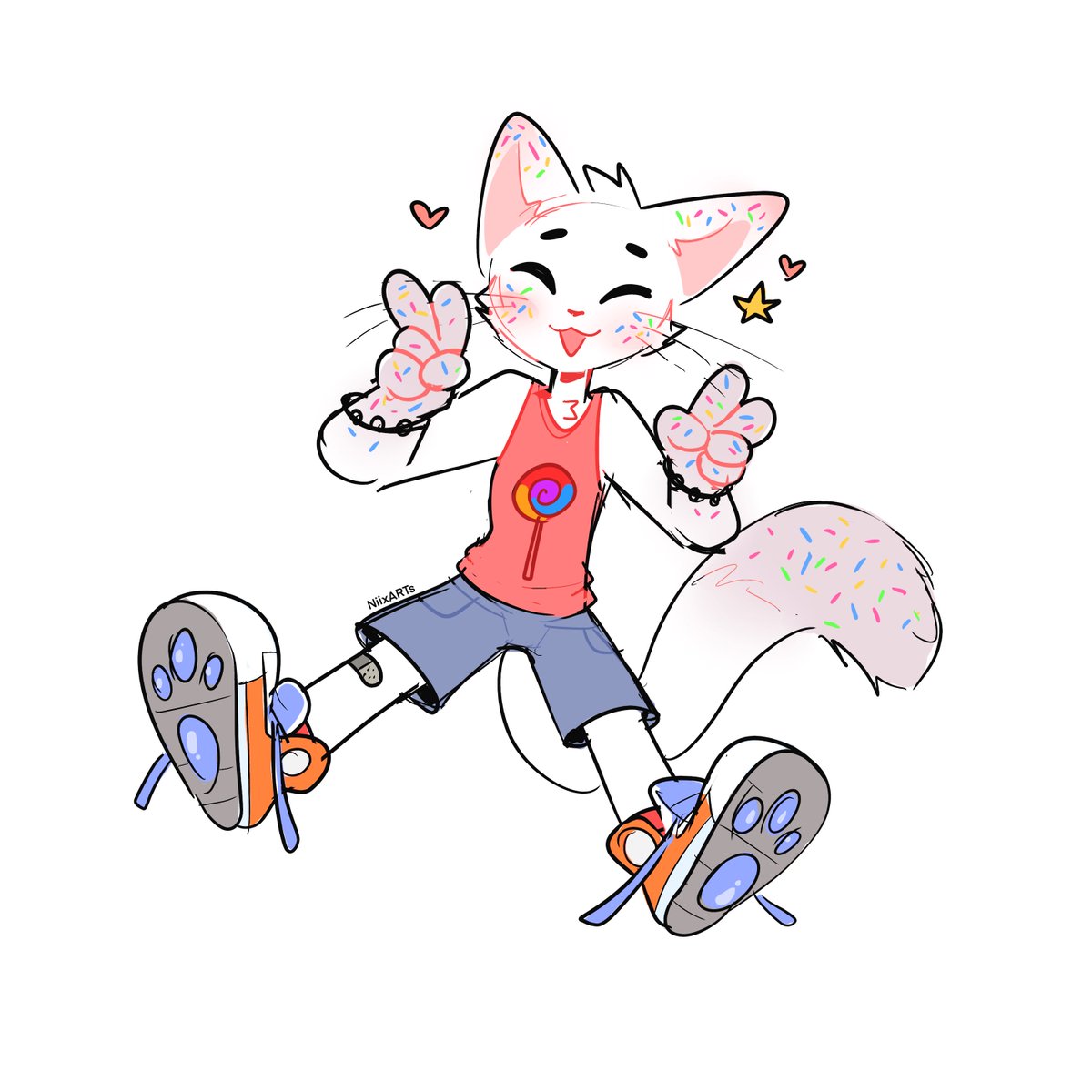 「Sprinkle cat! Work for 」|NiixARTs🐇のイラスト