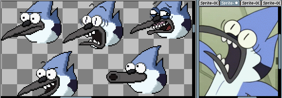 Minecraft Pixel Art Regular Show Pixel Art Rigby From The Regular Show