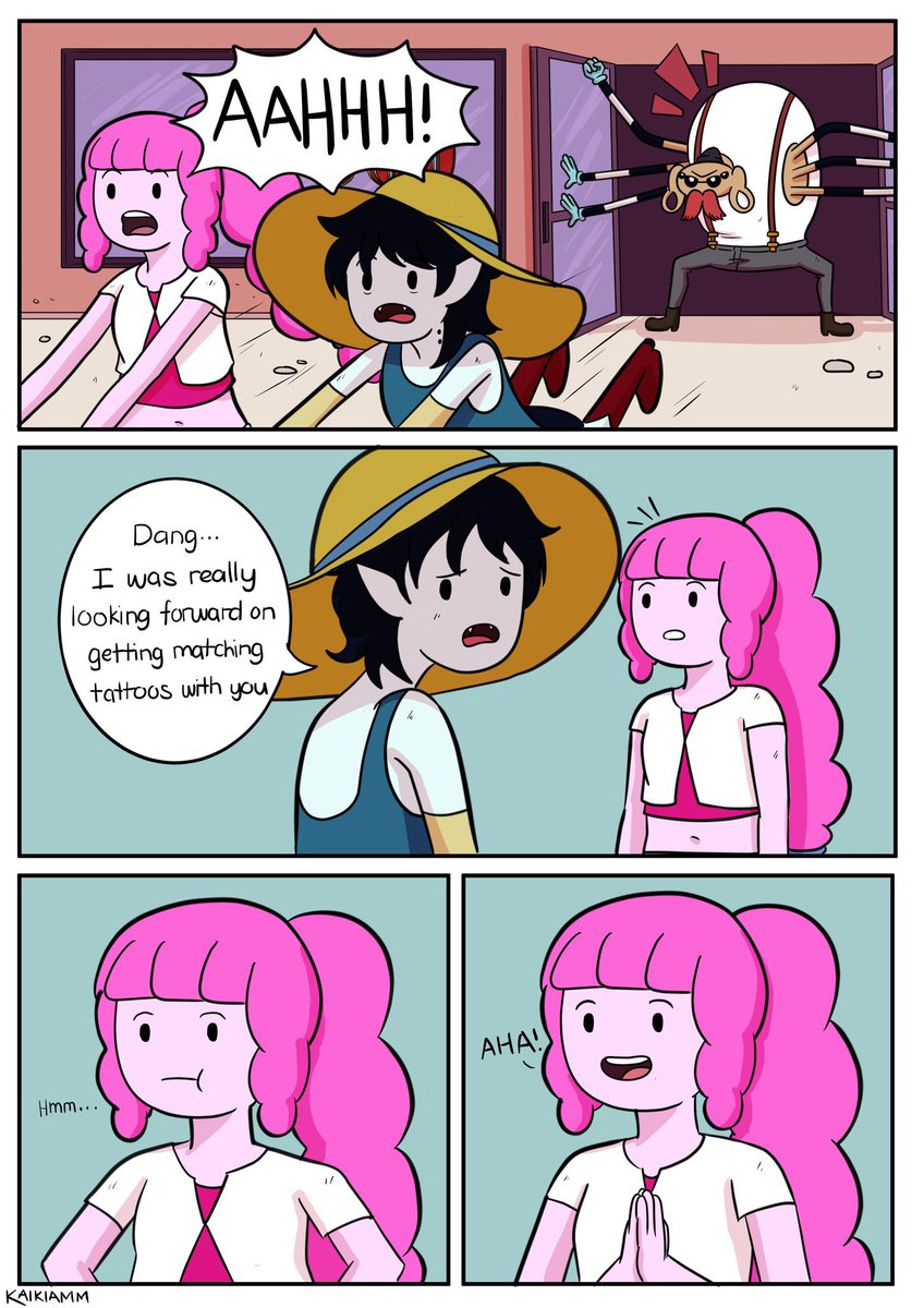 「This is what happened after that tattoo scene in Fionna and 」Kai 🍢の漫画