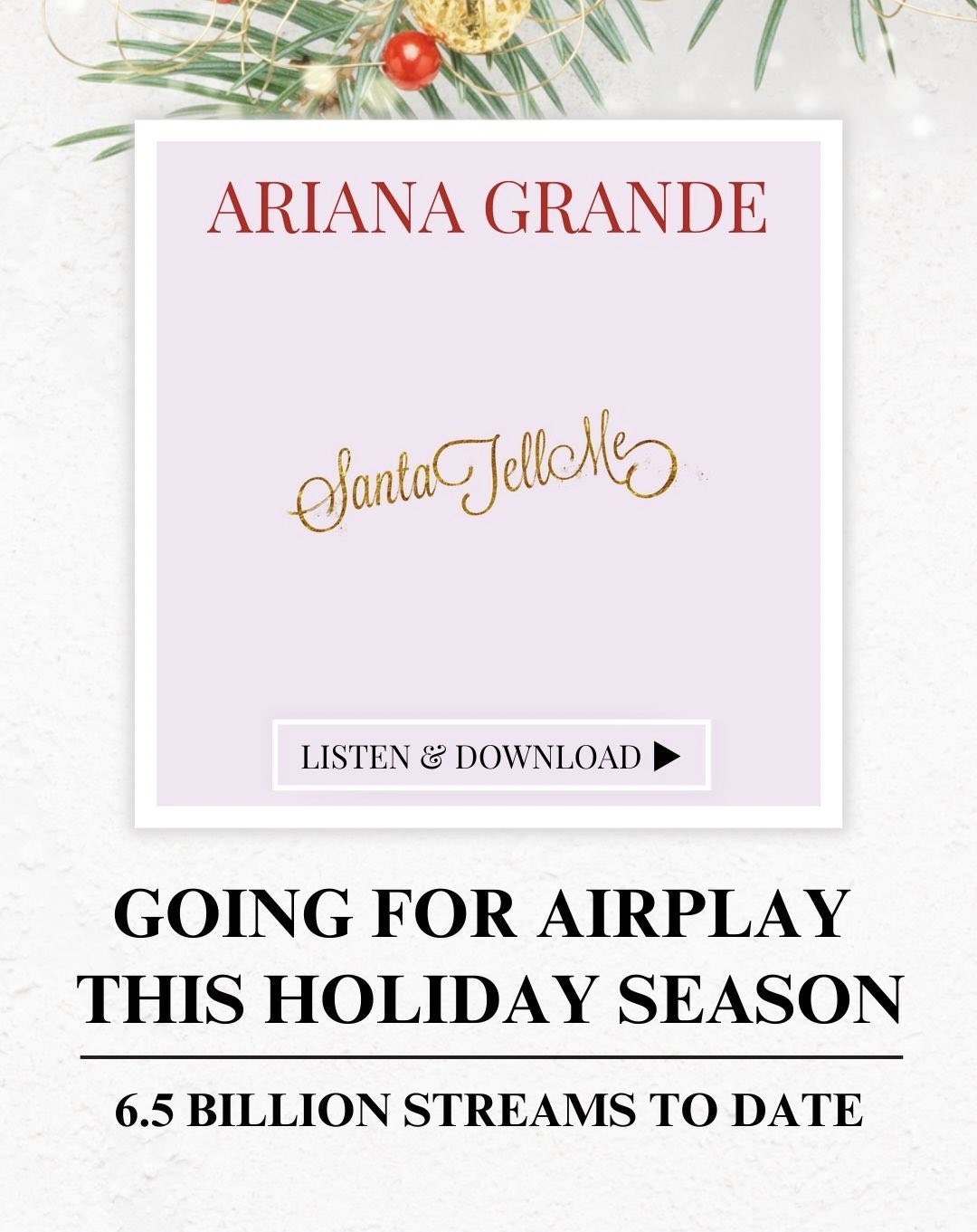 Ariana Grande Santa Tell Me