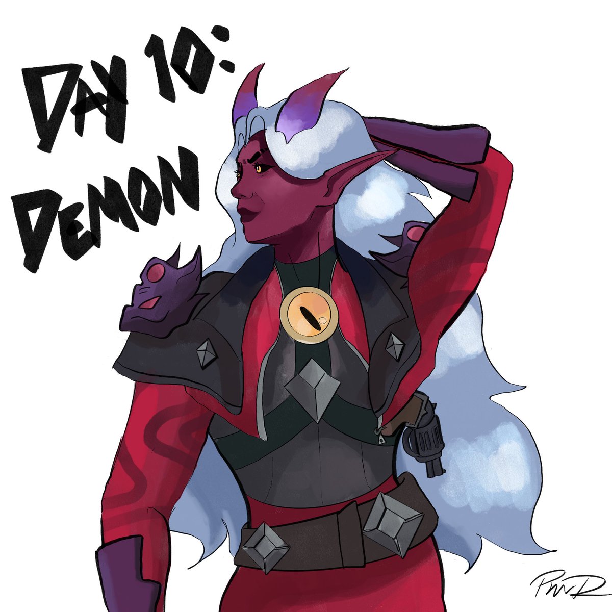 「Day 10: Demon Fanart of that Demonata 」|Bark for Bailout💜のイラスト