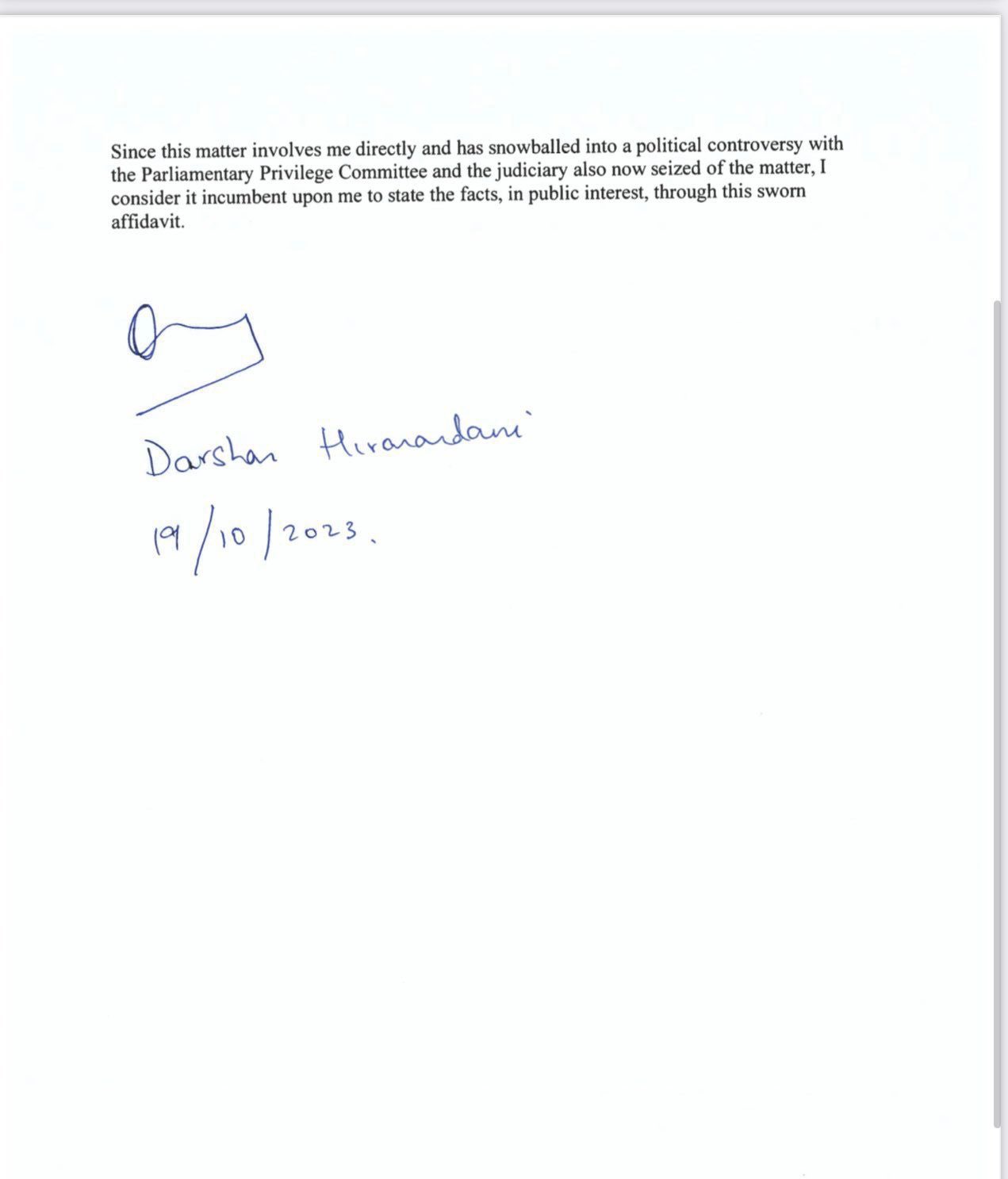 Cash For Query Row: Darshan Hiranandani claims 'Mahua targets Adani to tarnish PM Modi's image ...