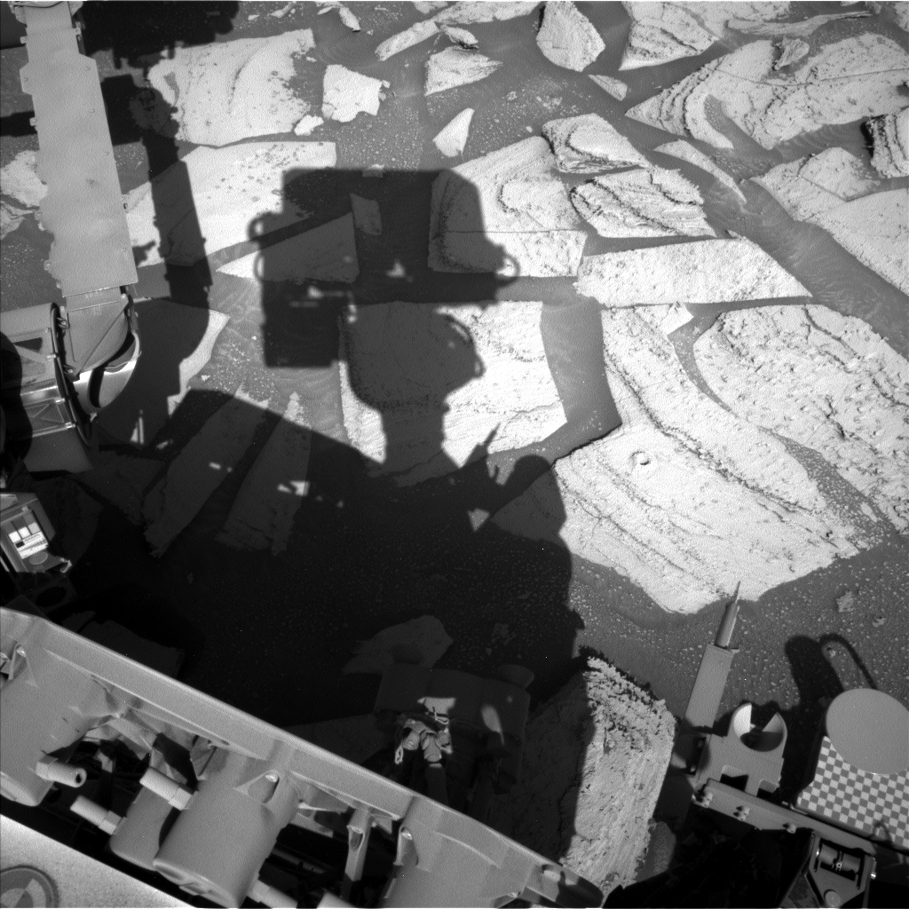 Mars Curiosity Rover Shadow
