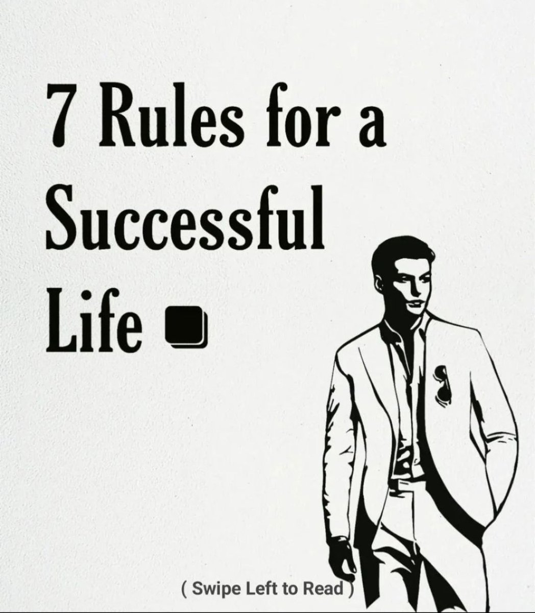 7 Rules For A Successful Life: - Thread from Succeeded Mind ...