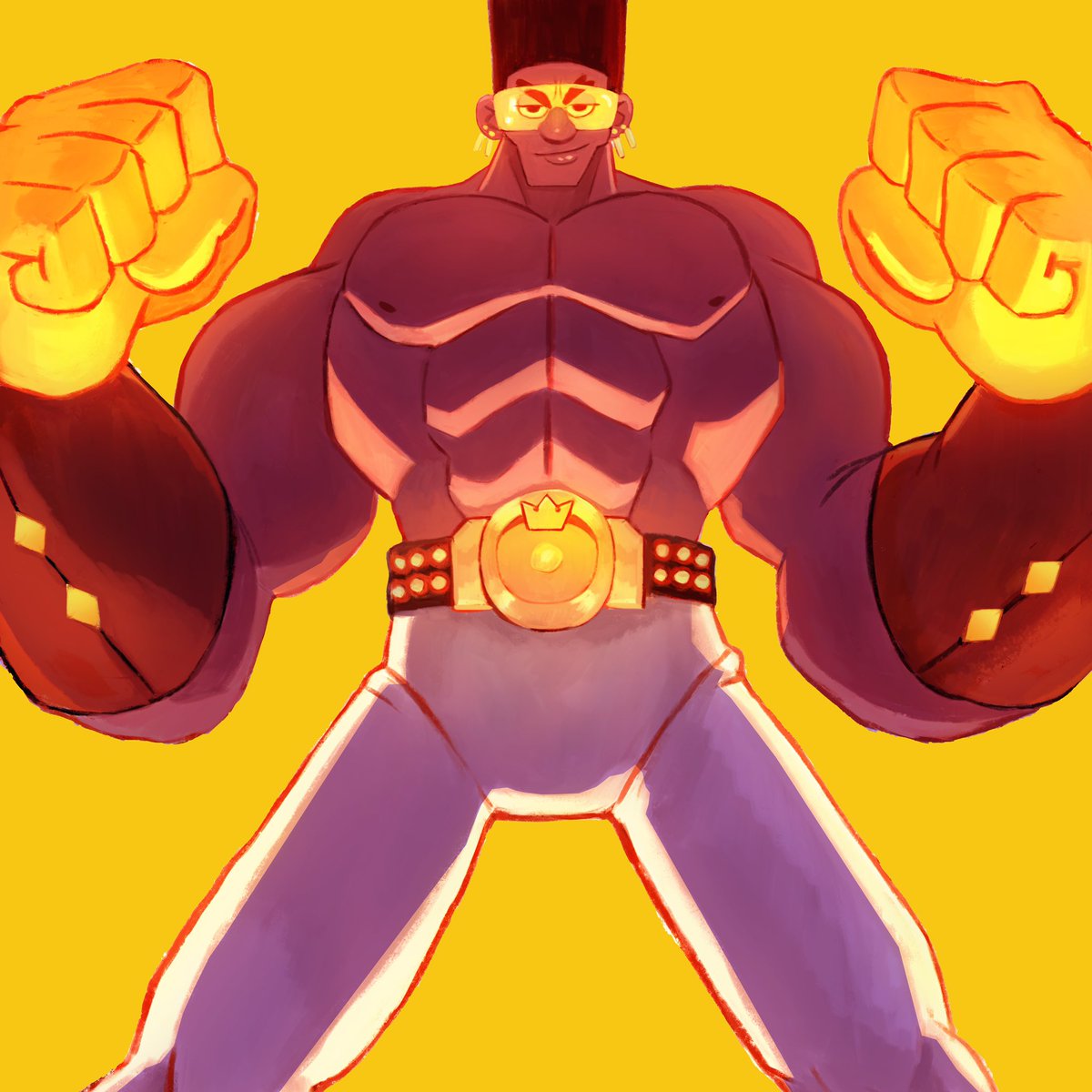 「Drop something yellow from your gallery 」|AJ “Big Boom” Howardのイラスト