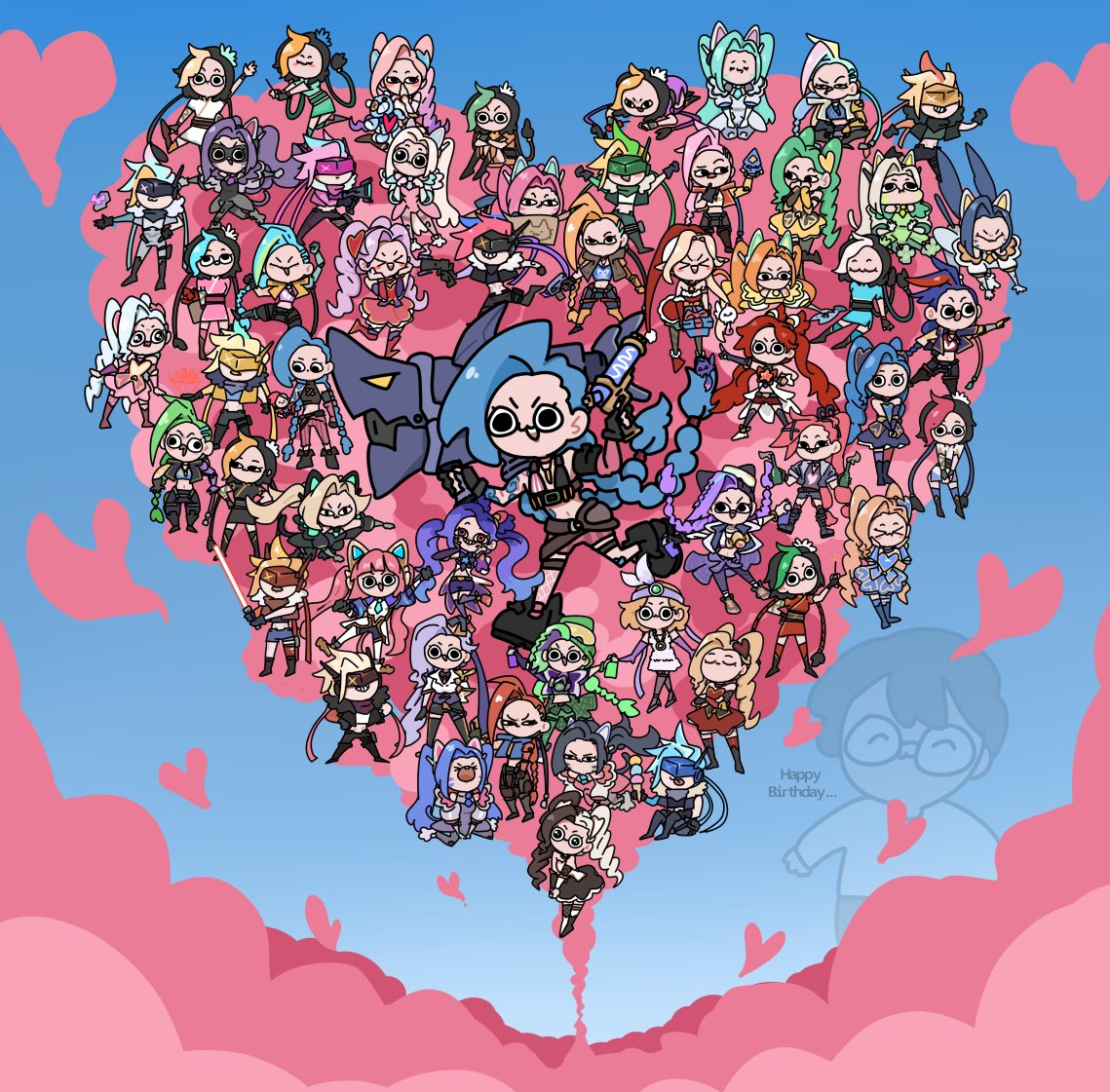 ジンクス(リーグ・オブ・レジェンド) ,Lux(LoL) ,ソナ(リーグ・オブ・レジェンド) 「JINX Happy birthday ...