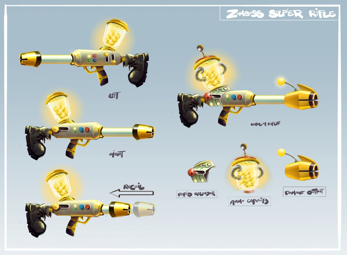 Zomboss Super Rifle (Z-1 Assault Blaster) Concept Art - Plants vs ...