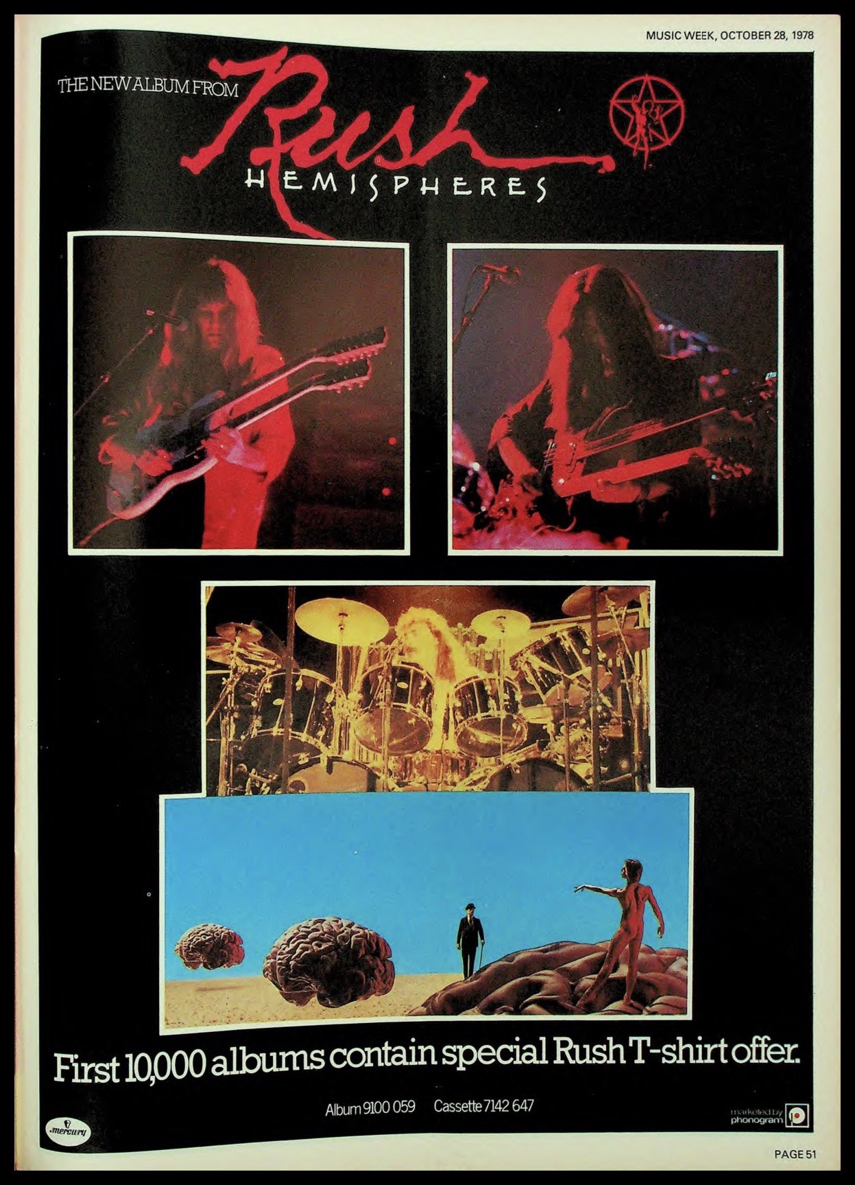 Rush Hemispheres Logo
