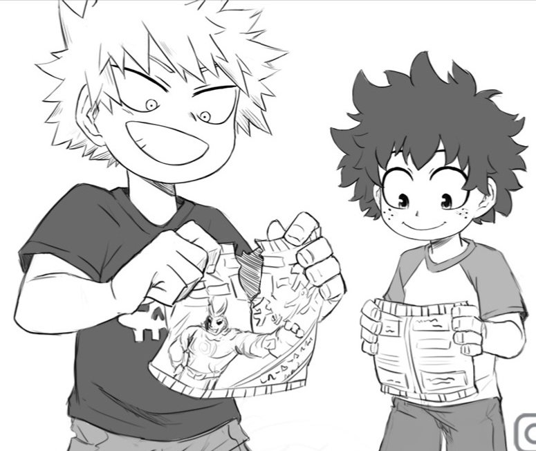 「💥🎸 Rockstar Kacchan and N°1 Fan Deku 💚🥦 🧡 Happy BakuDek」Athena-av art 🐺🎃👻 MY SHOP IS OPEN!の漫画