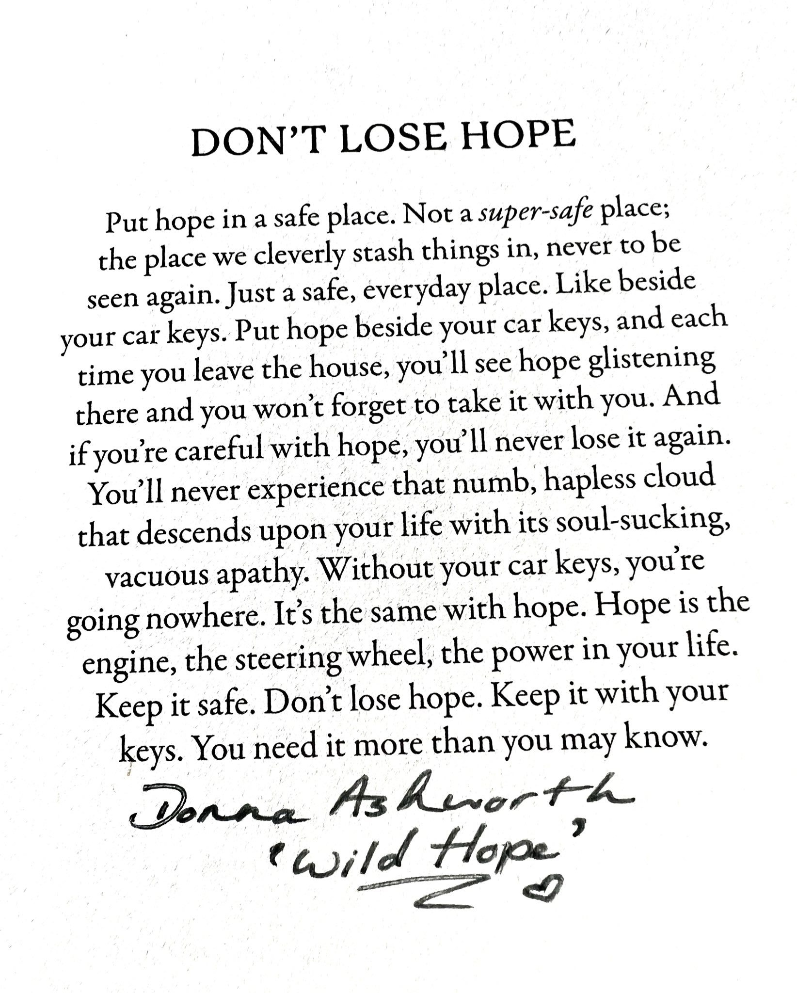 Lose Hope Quotes