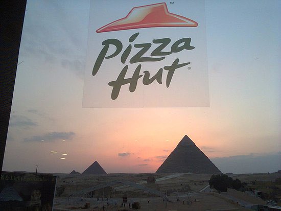 Great Sphinx Pizza Hut Kfc McDonalds, Starbucks And Pizza Hut Have
