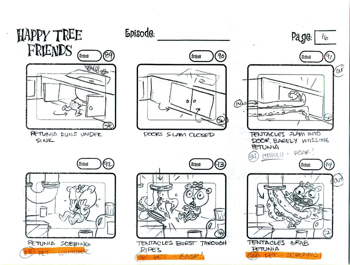 ah, the storyboards of Read 'em and Weep Episode