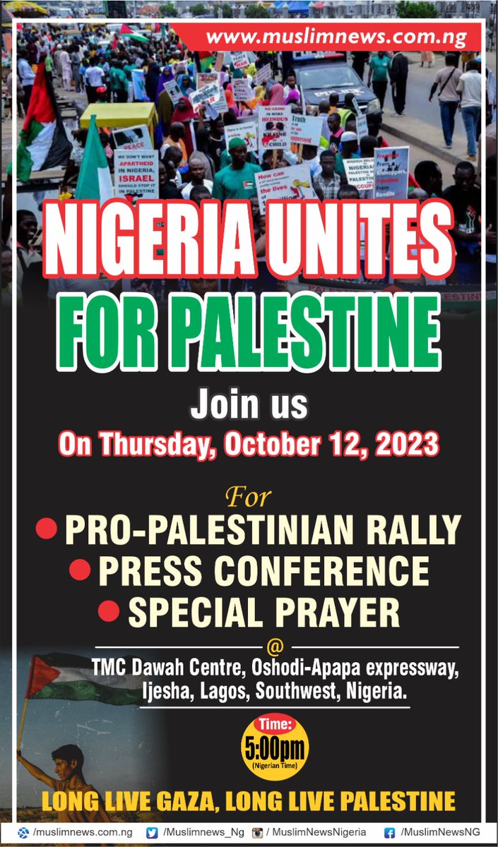 INVITATION TO PRO-PALESTINIAN RALLY, PRESS CONFERENCE, SPECIAL PRAYER ...