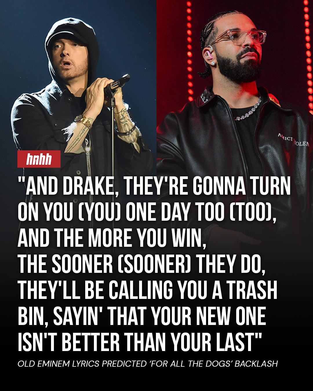 Quotes By Drake HotNewHipHop On X: "Eminem Predicted Drake's Career