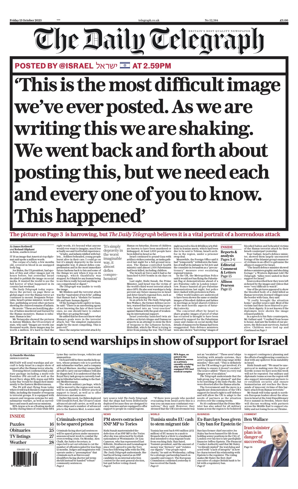 Daily Telegraph Front Page The Telegraph Telegraph Online, Daily