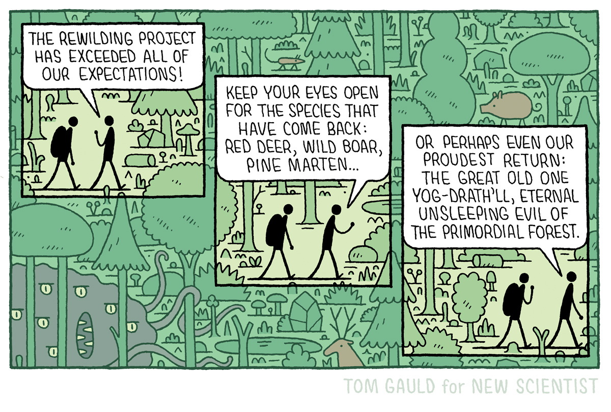 「A recent @newscientist cartoon. 」Tom Gauldの漫画