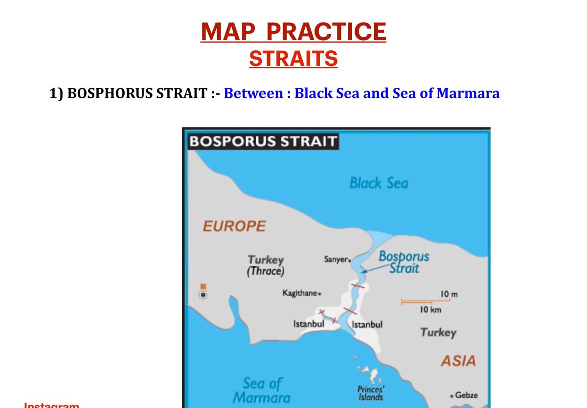 ⭐️ Map Practice For UPSC Prelims #Straits Series ( Important For ...