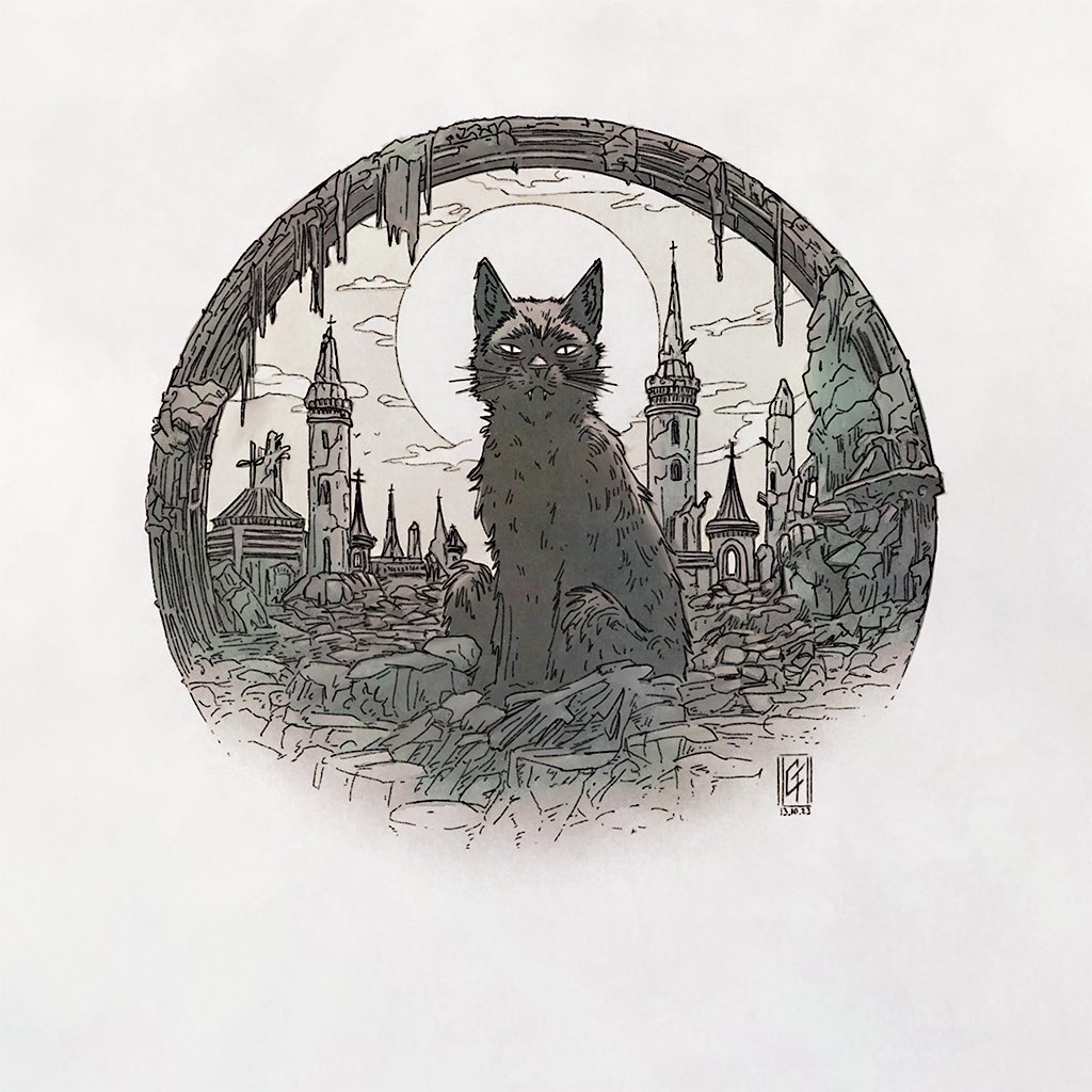 「#inktober Day 13: Rise #inktober2023」|Gregory Fromenteauのイラスト