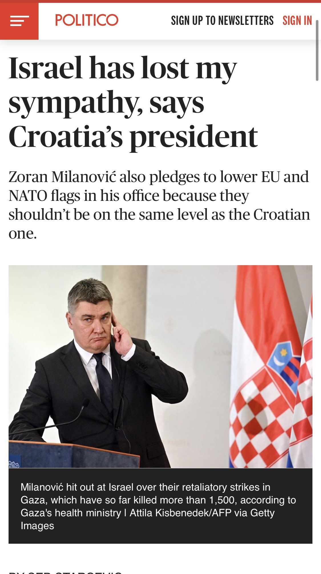 Croatia President Memes RT On X: "Croatian President Zoran Milanovic