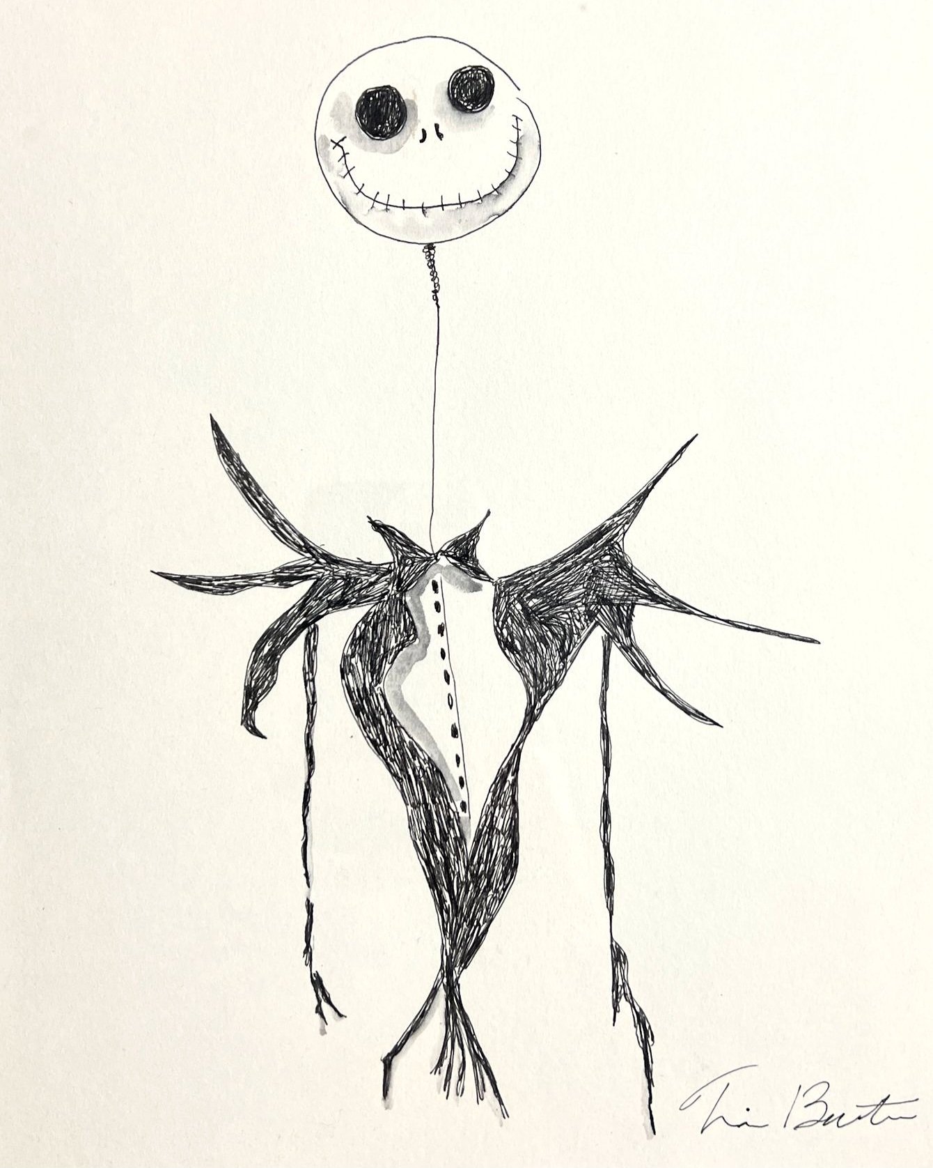 Tim Burton Nightmare Before Christmas Drawings