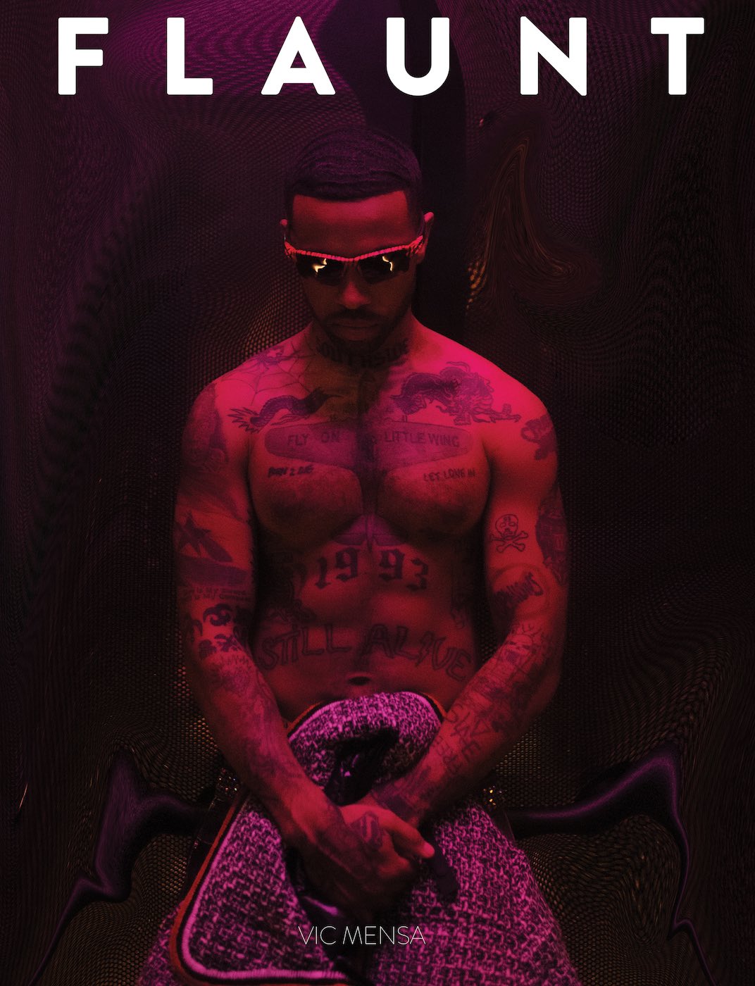 Vic Mensa Stomach Tattoos