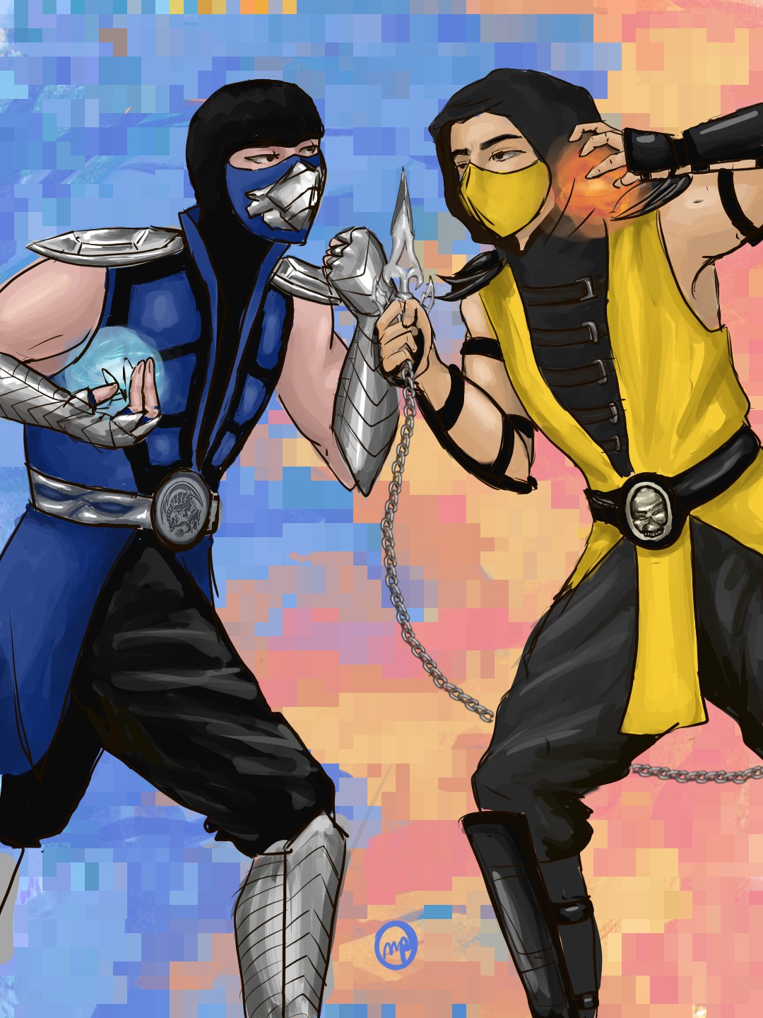 Mortal Kombat Scorpion Vs Sub Zero Drawings