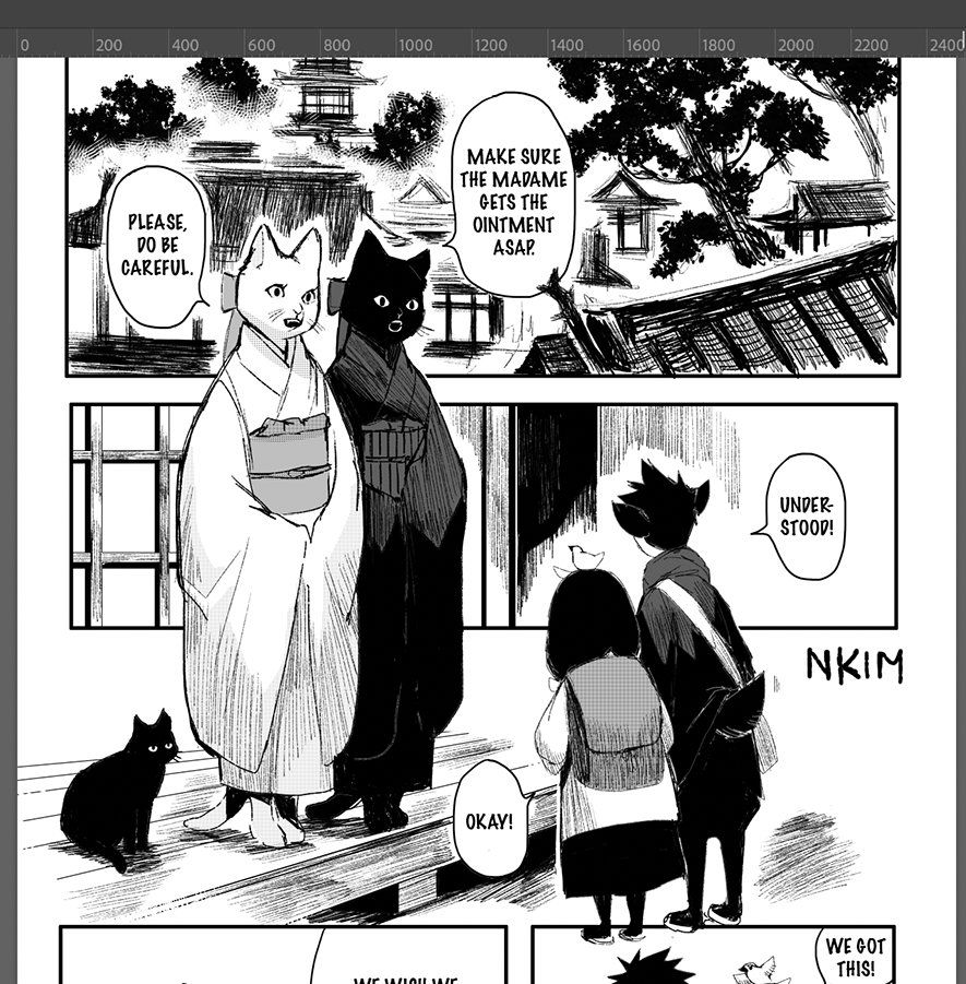 「A sneak peek at my 2024 Calendar! :3c Cats galore!」N*Kimの漫画