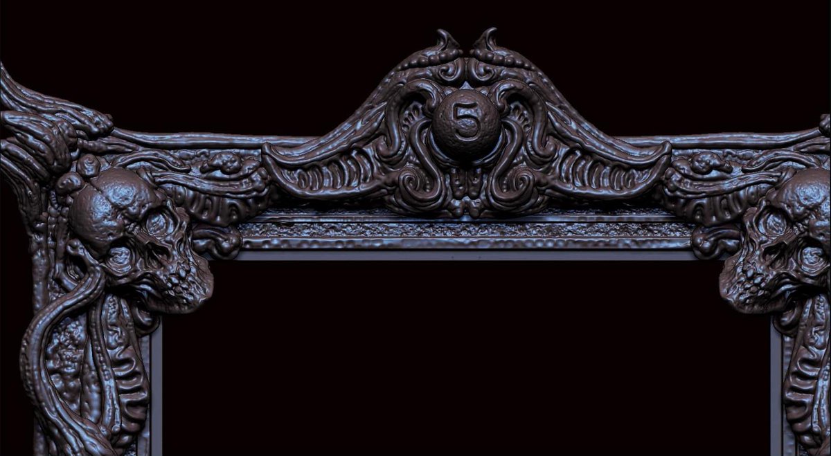Here is the custom frame i made for the "One Eyed Bastard" original ...