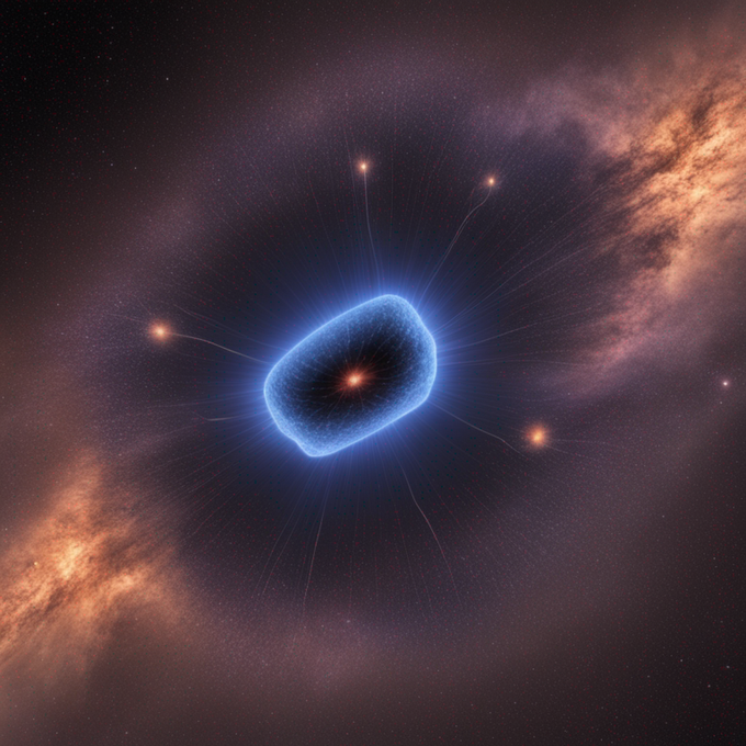 Supermassive Black Hole Blue Eye