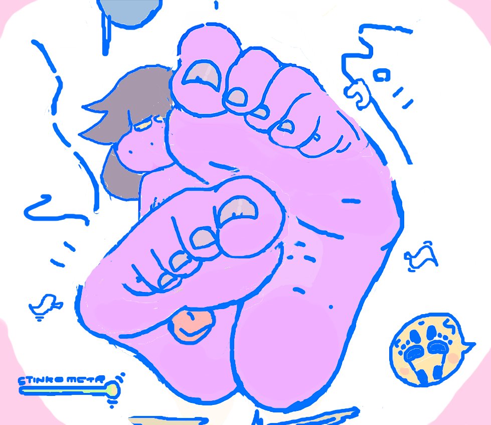 [CW: Sweat] your goofy, purple feet stink