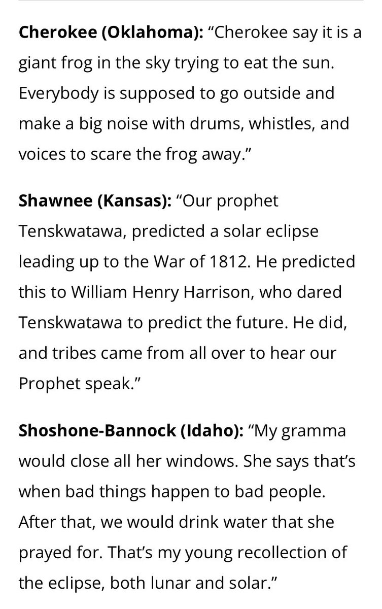 Some things to think about, regarding Native American eclipse beliefs ...