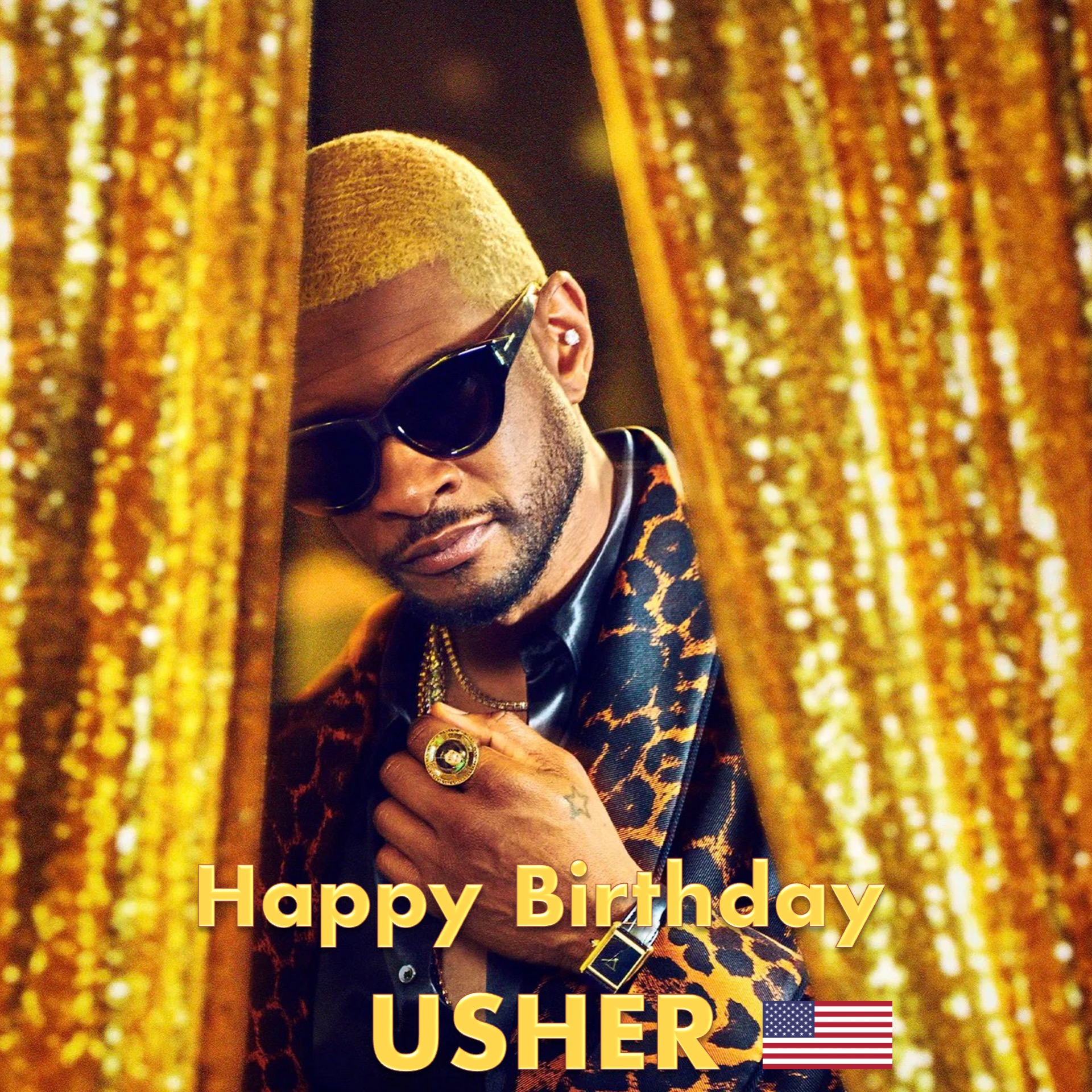 Usher Raymond Birthday R&B Singer Usher Raymond Celebrated His