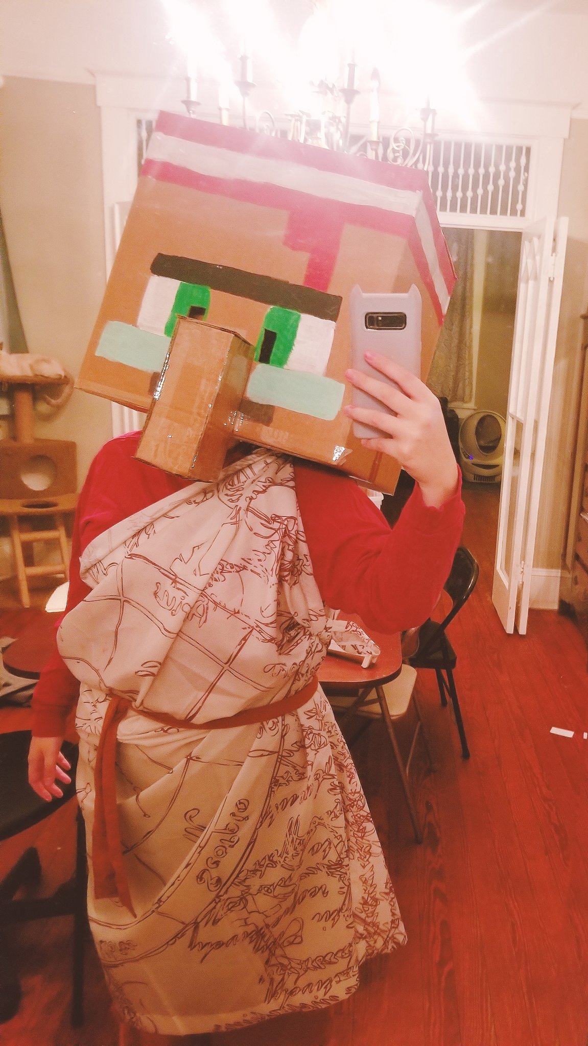 Minecraft Villager Head Costume