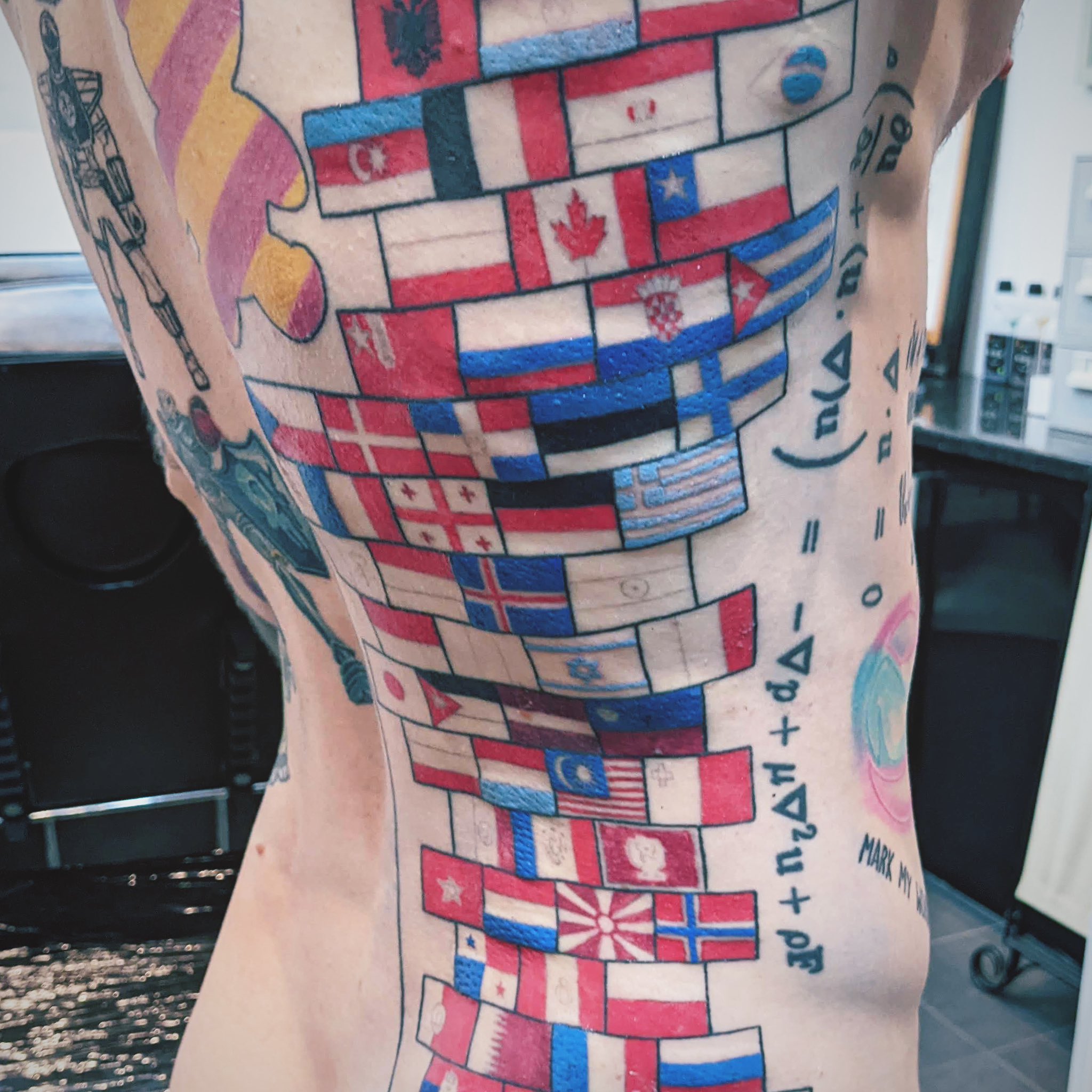 World Flag Tattoos Franco Albertan Flag Tattoo (Round Format) ACFA