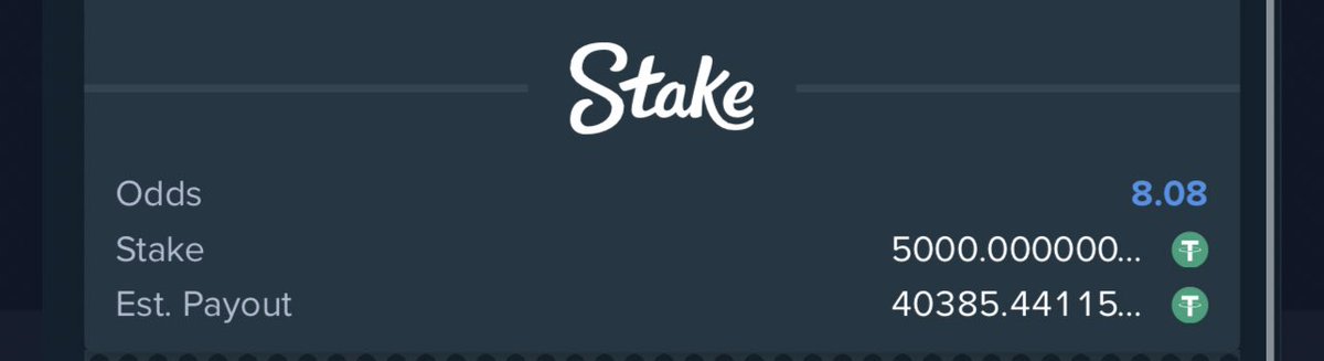 179 odds on stake To win $500k https://t.co/bgwIDhsNXB 8 odds edit To ...