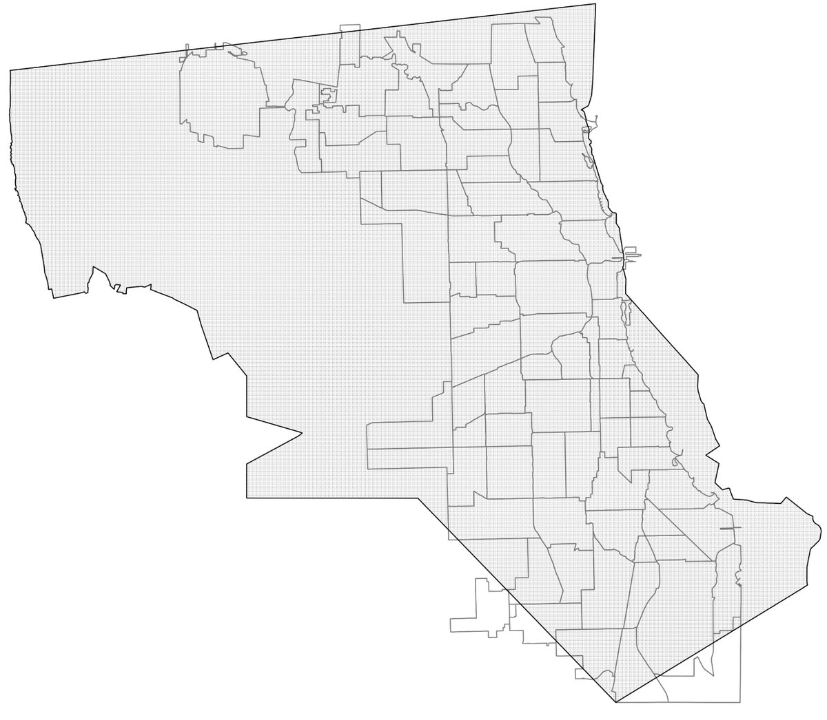 Map Of Chicago Neighborhoods Blank
