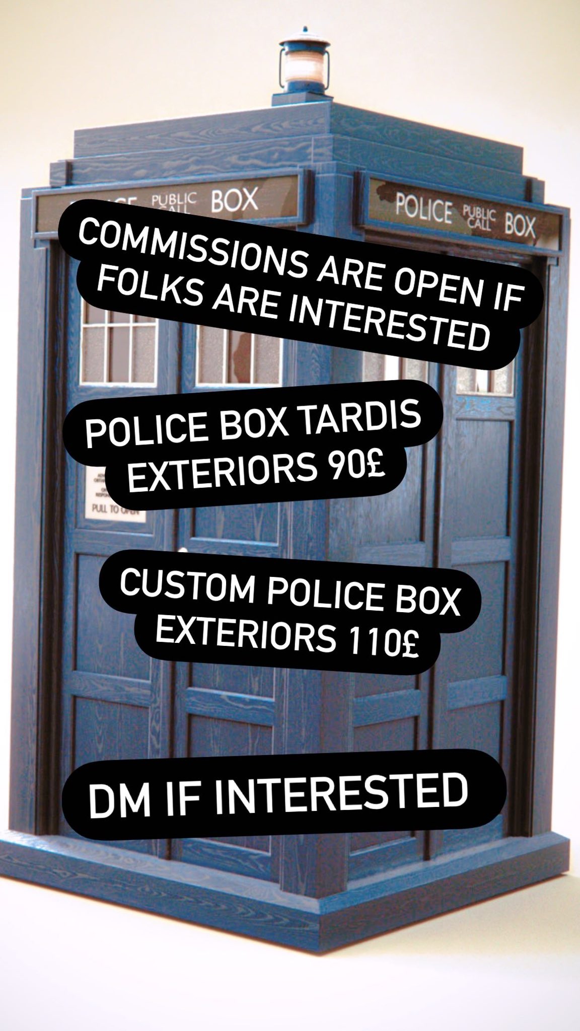 Tardis Police Public Call Box Sign