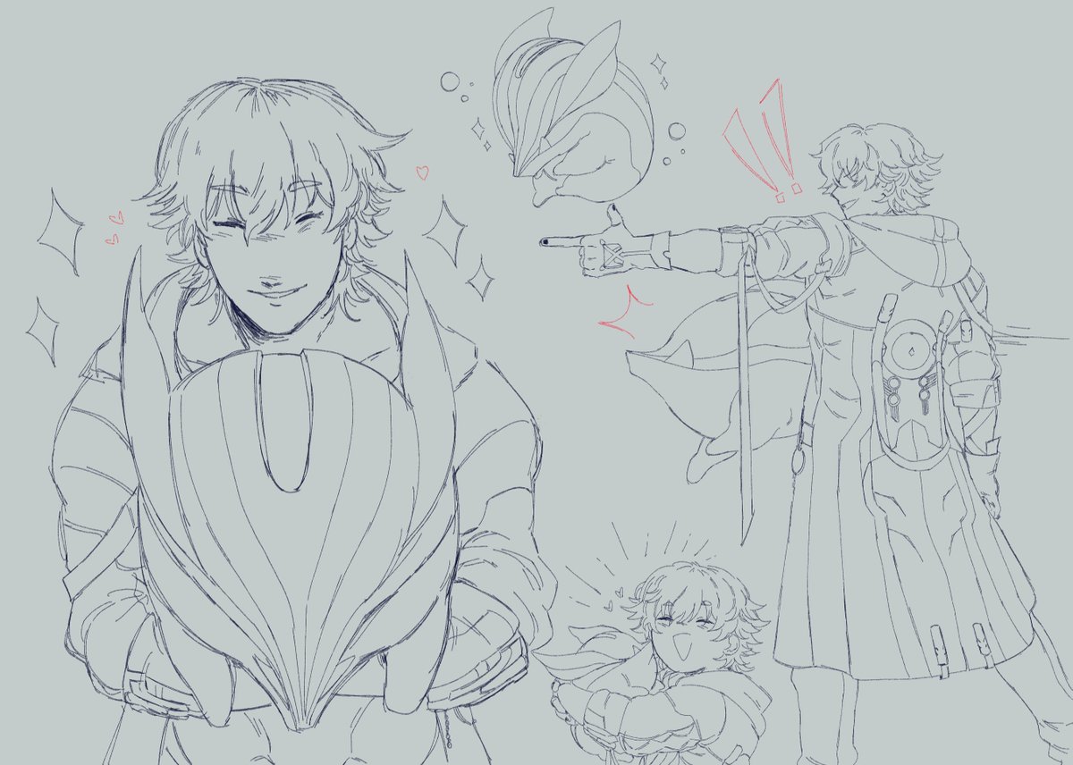 「This dog loves tea #GenshinImpact #Wriosthesley 」Kip!💥🤍の漫画