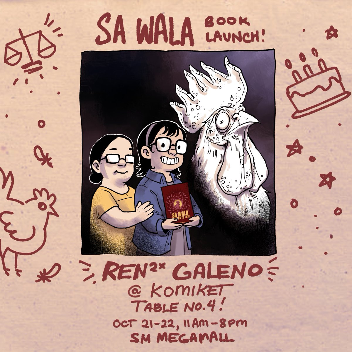 「So excited to announce that my first graphic novel, SA WALA 」renren!の漫画