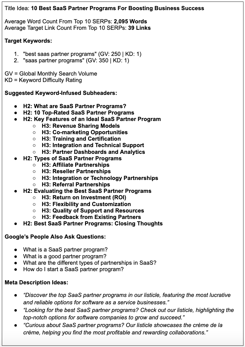 ️ SEO Blog Outline Example Here's an example of how I would approach ...