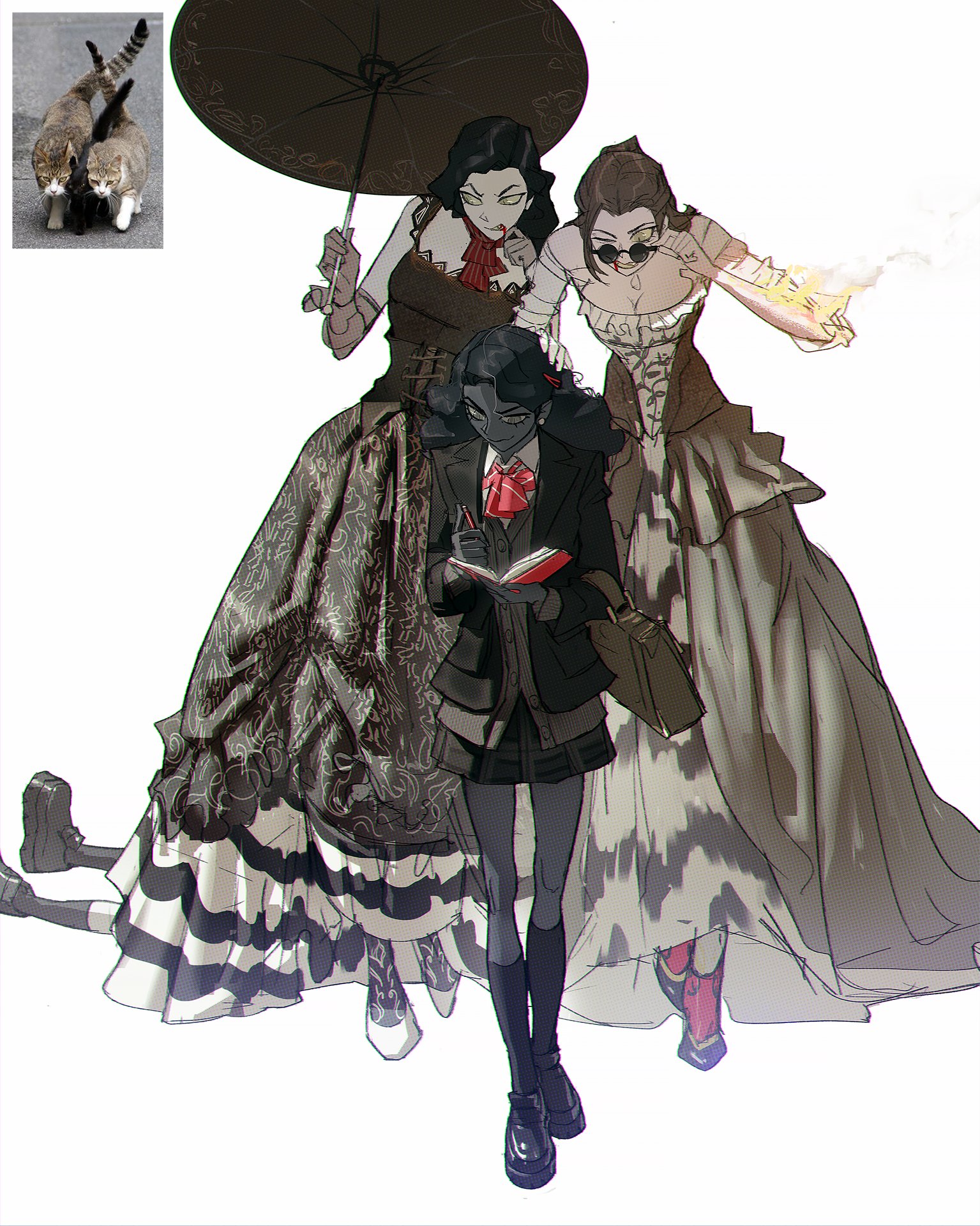 Anime Victorian Dresses Drawings