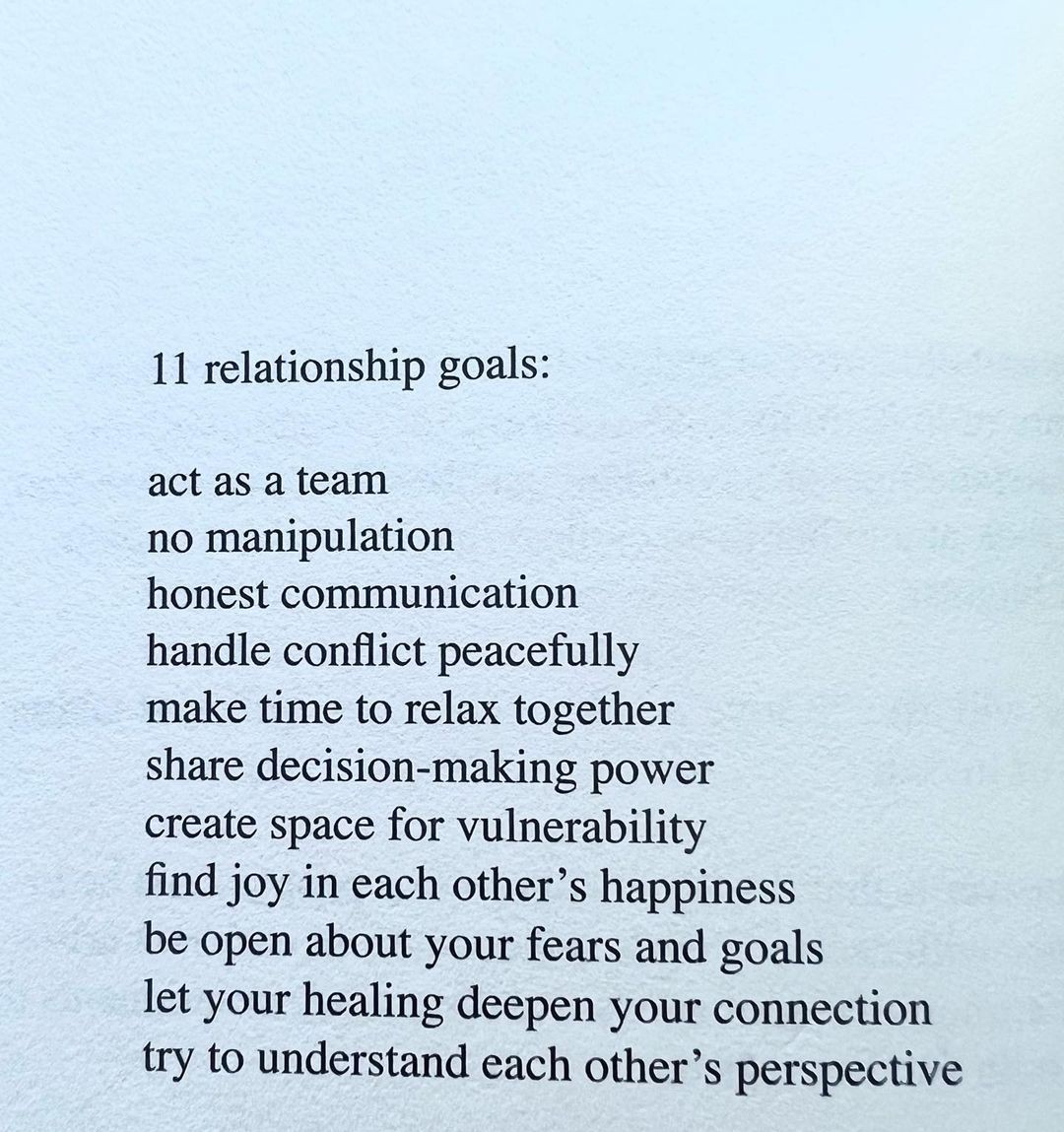 Relashiption Goals