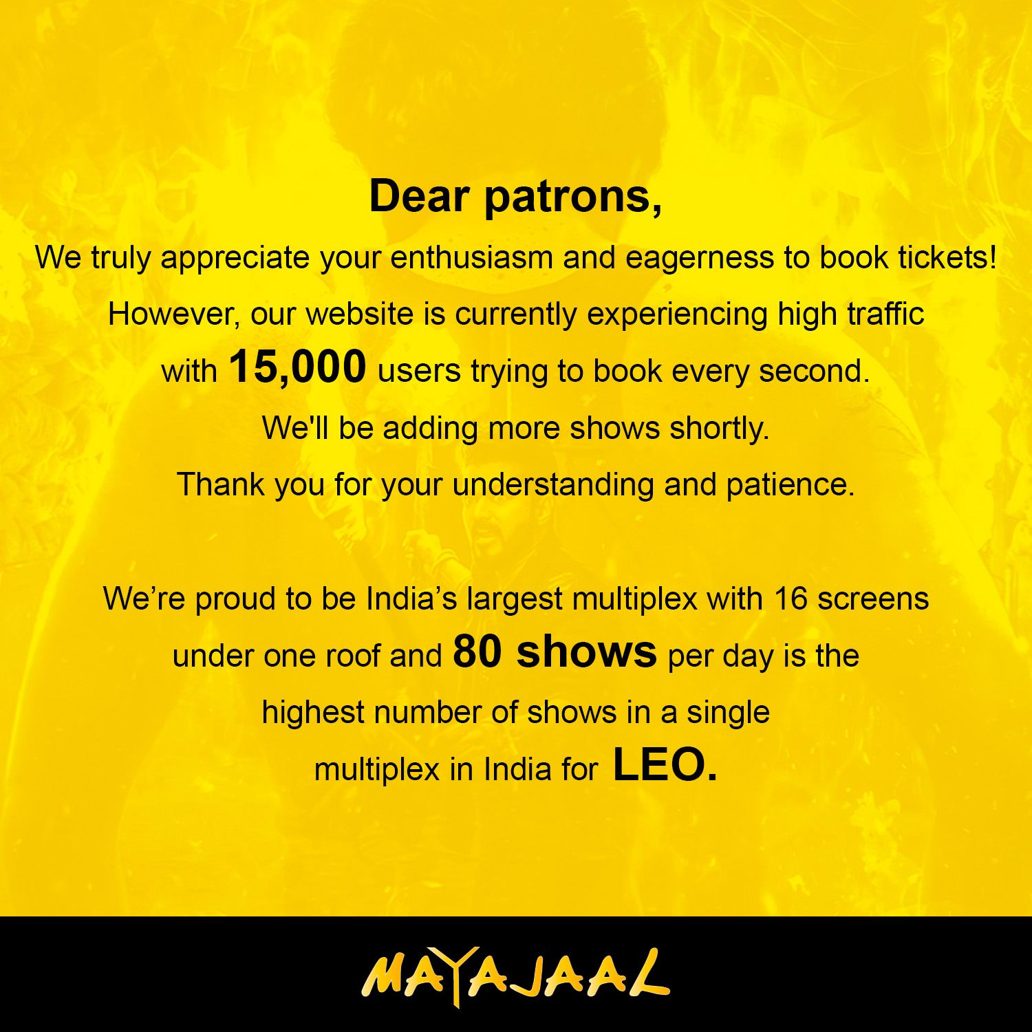 Mayajaal Multiplex/Mall On X: 80 Highest Number Of Shows In, 60% OFF