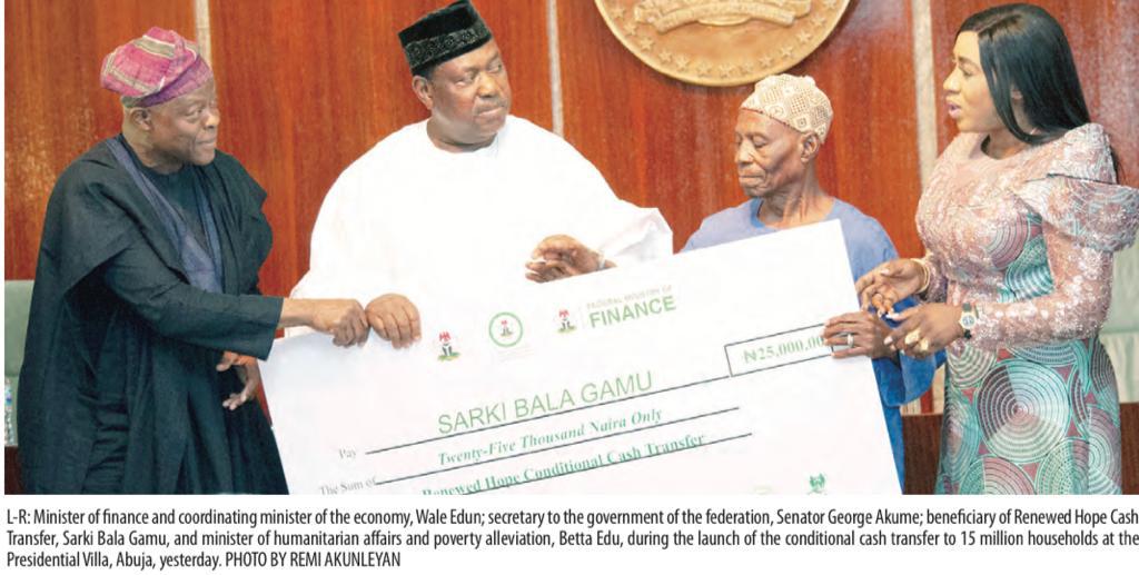SHOW OF SHAME: N15k given to a man to fight poverty with SGF & 2 ...