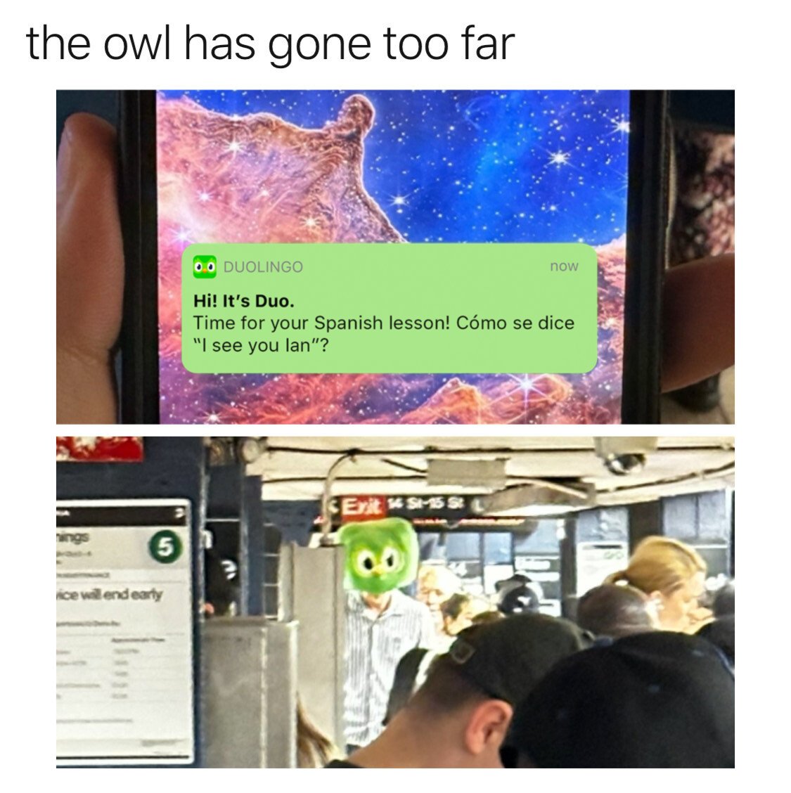 Youve Gone Too Far Meme