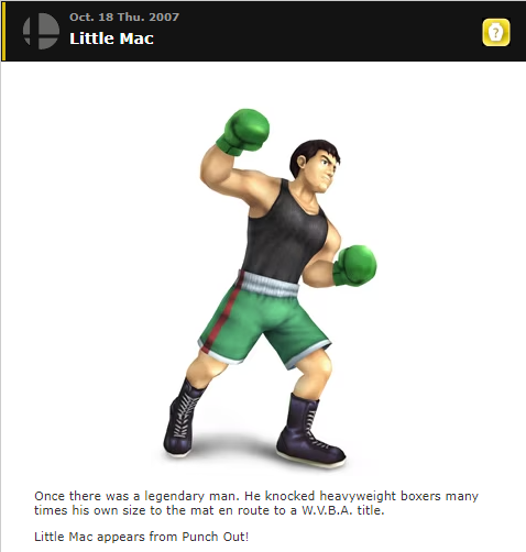 Little Mac Super Smash Bros Brawl