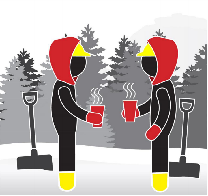 Snowy Weather Cartoons Construction Winter Weather Stock Illustrations