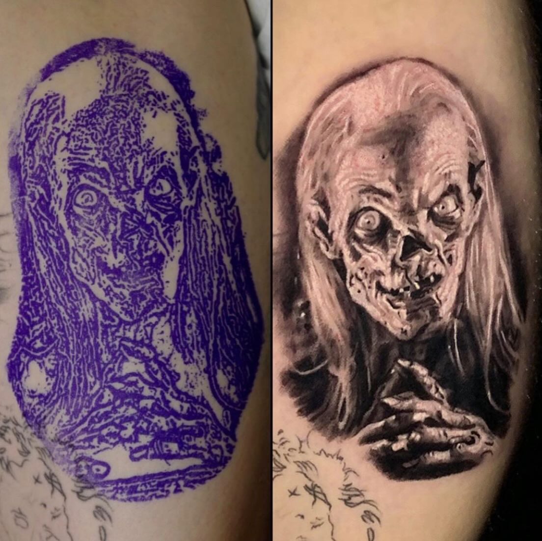 Ink Crypt Tattoos Crypt Keeper Finger Tattoo